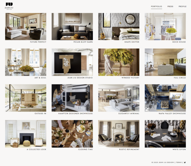 Jean Liu Design WordPress Marketing Website | TEMPORA